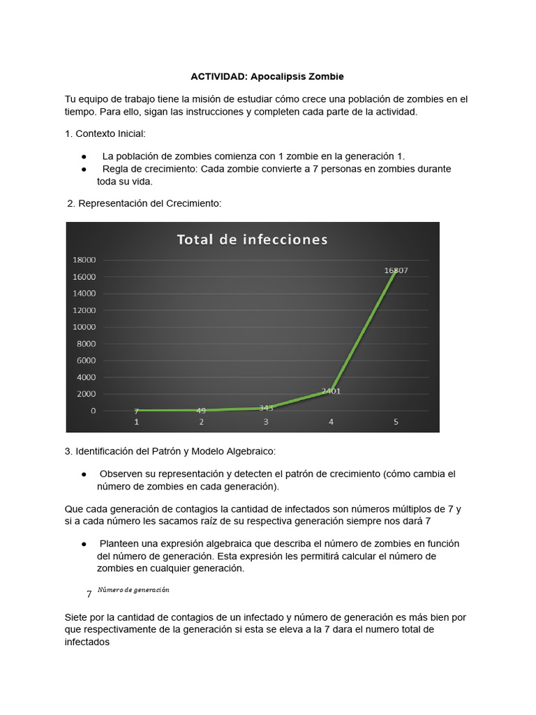 Crecimiento Poblacional de Zombies | PDF | Artes del Lenguaje y ...
