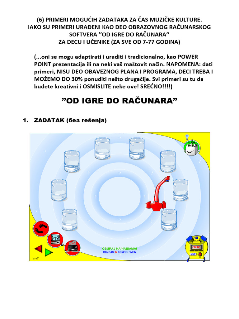 7 Primeri Mogucih Zadataka Za Cas Iz Mu | PDF