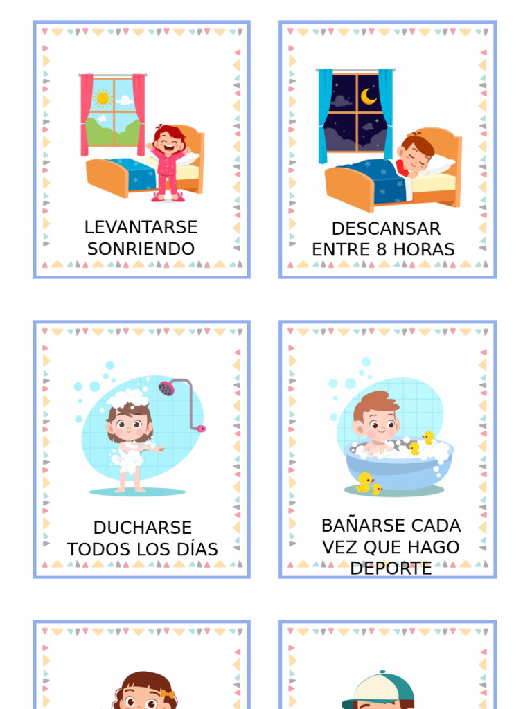Tarjetas Rutinas Diarias | PDF