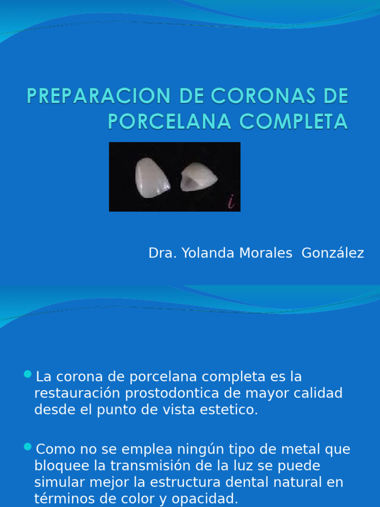 Ventajas y desventajas de coronas de porcelana | PDF
