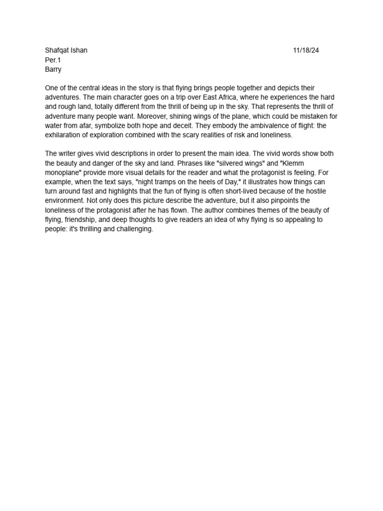 The Thrill And Peril Of Flying Adventures Pdf General Fiction