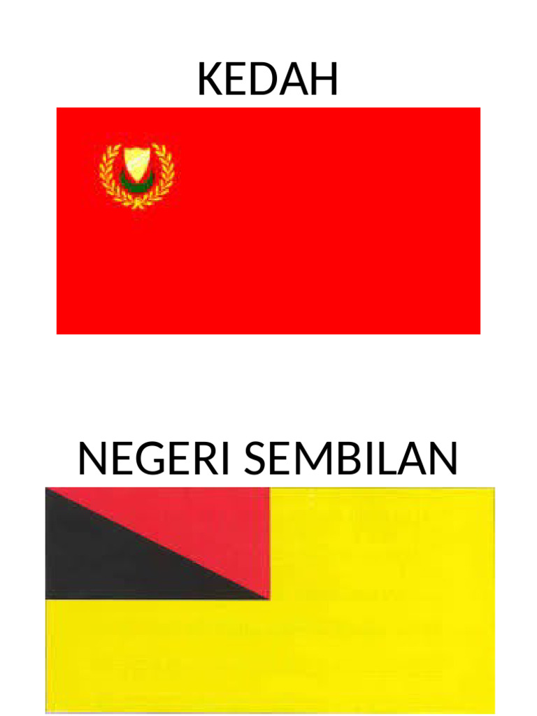 Bendera Negeri Negeri Di Malaysia | PDF