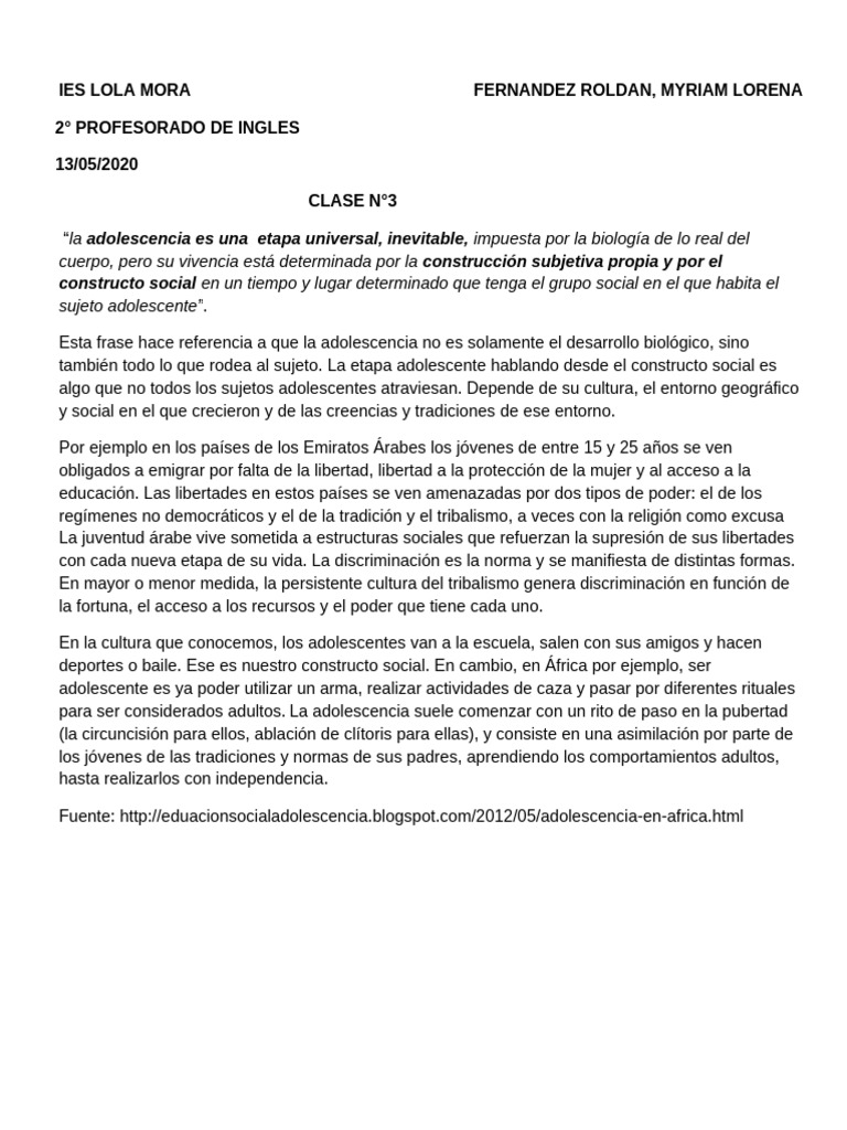 FernandezRoldan MyriamLorena Clase3 ActObligatoria 1 | PDF | Ciencias sociales