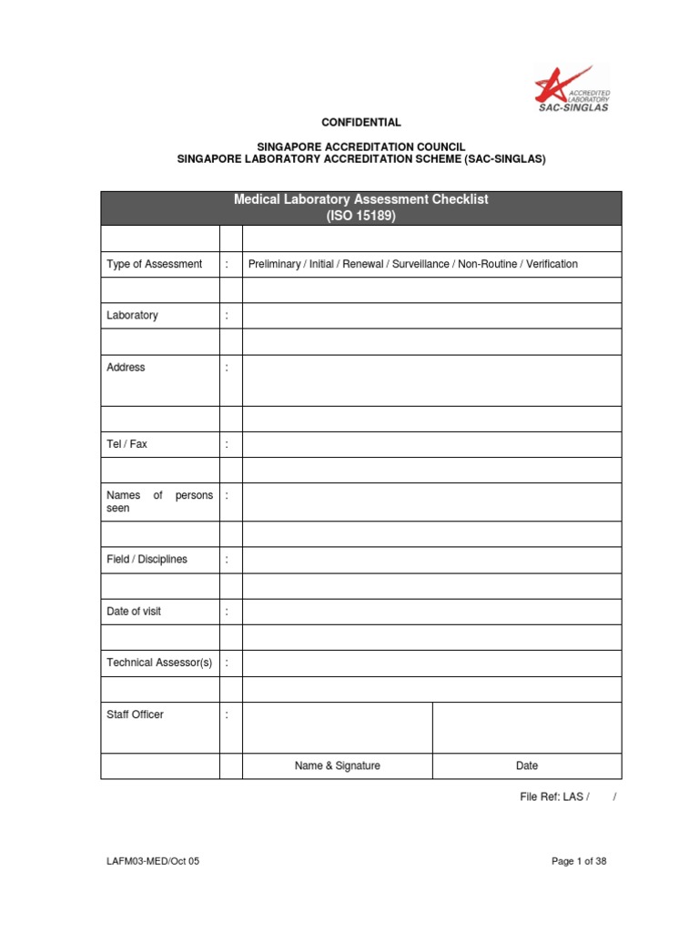 Medical Laboratory Application Form | PDF | Calibration | Verification ...