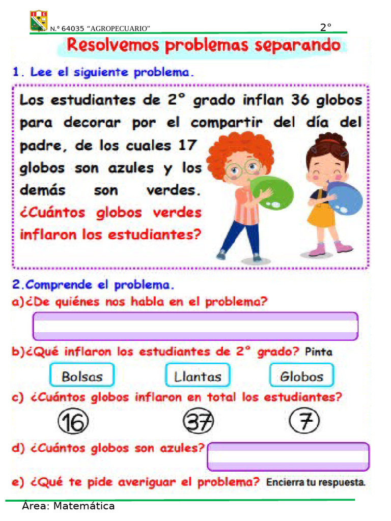 Ficha "Resolvemos Problemas de Separar Hasta 50" | PDF | Tecnología