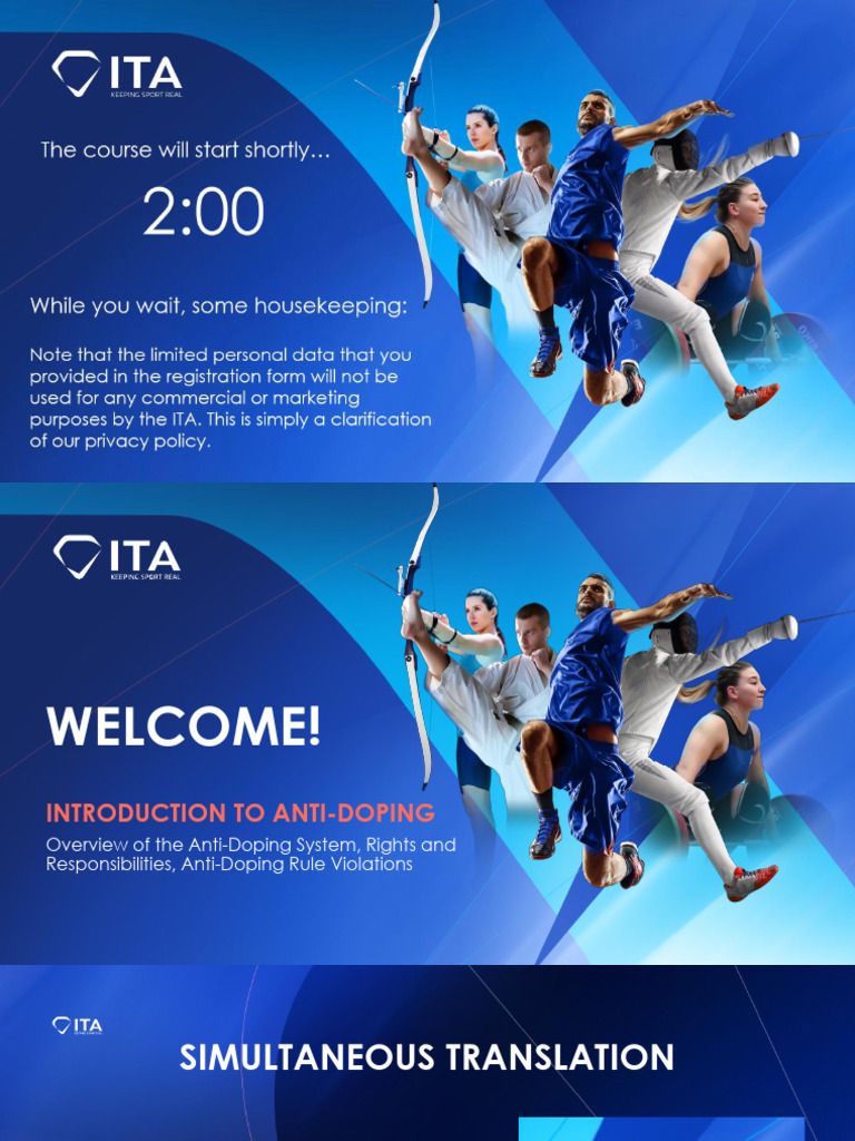 Anti-Doping Course Overview and Rights | PDF | Doping In Sport | Justice