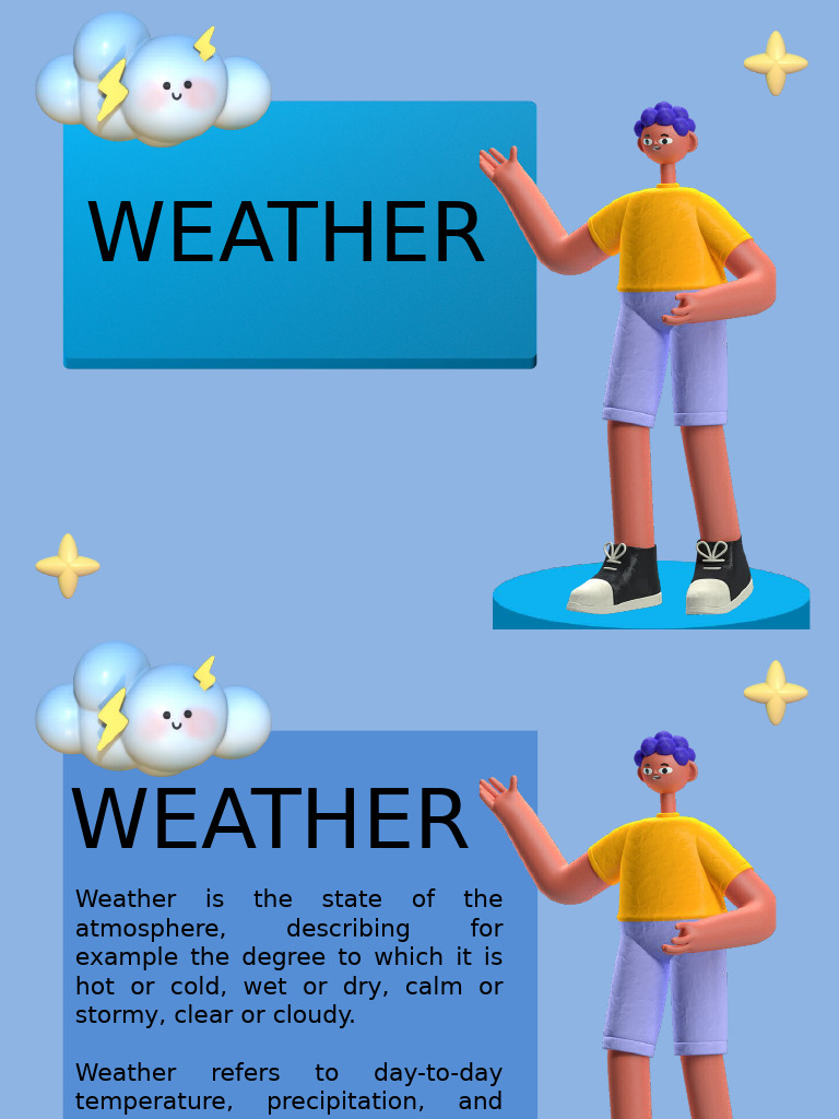 Weather and Climate Earth Science Quiz Presentation Colorful 3D Style | PDF | Weather | Cloud