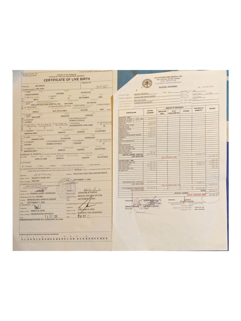 Certificate of Live Birth 2 | PDF