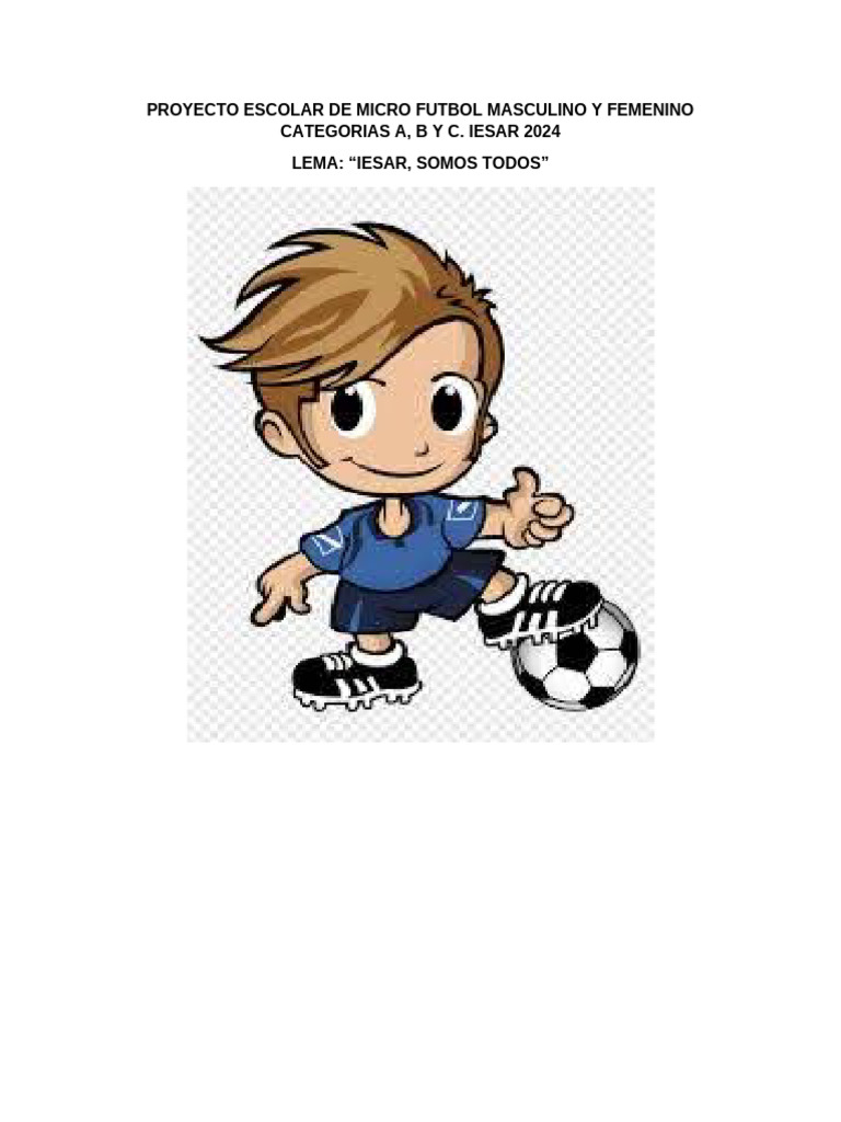 Proyecto de Recreacion y Deportes Iesar 2024 | PDF | Enseñando | Deportes