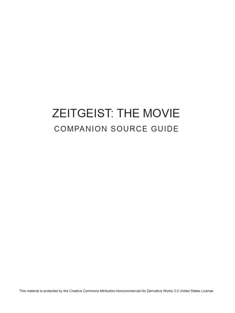 Zeitgeist, The Movie - Companion Guide PDF | PDF | Horus | Osiris