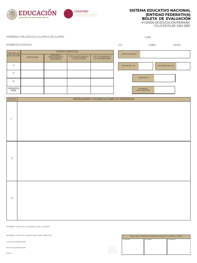 4to Boletas 24-25-4 | PDF | Aprendizaje