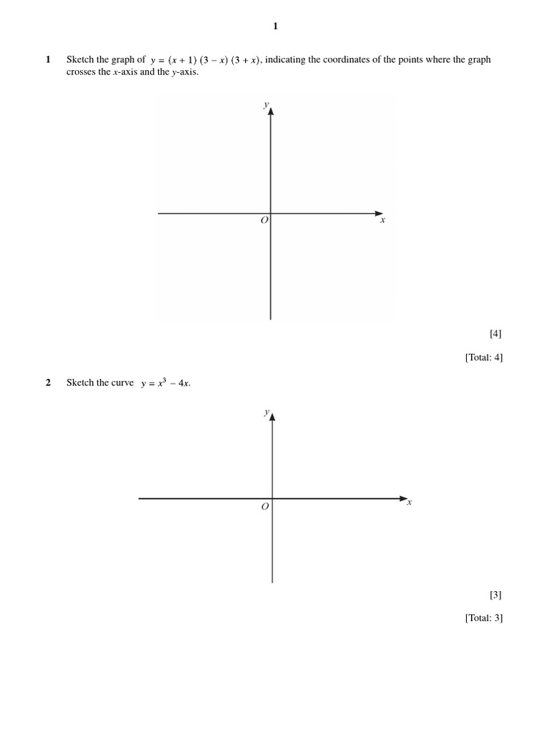 Sketching of Function | PDF | Cartesian Coordinate System | Geometry