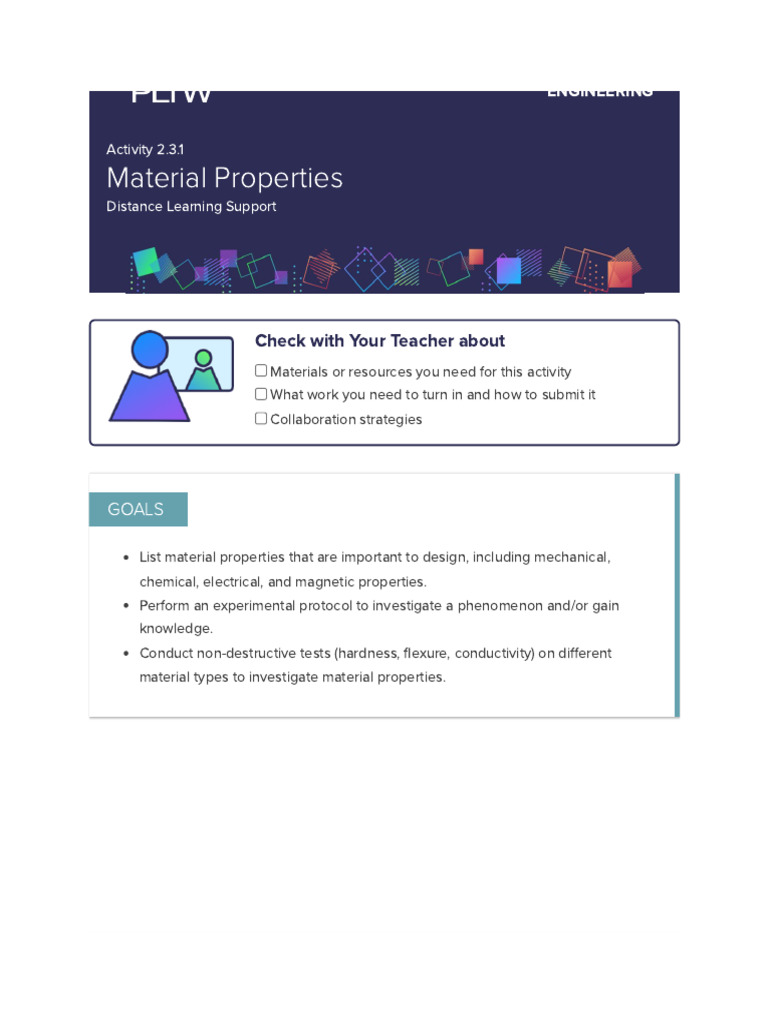 Identifying Material Properties in Engineering | PDF | Materials ...