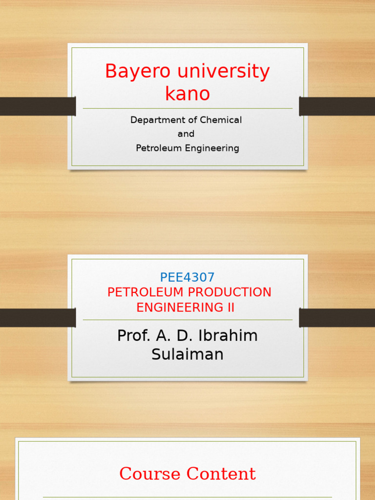 Gathering System - BUK-Lecture | PDF | Emulsion | Water
