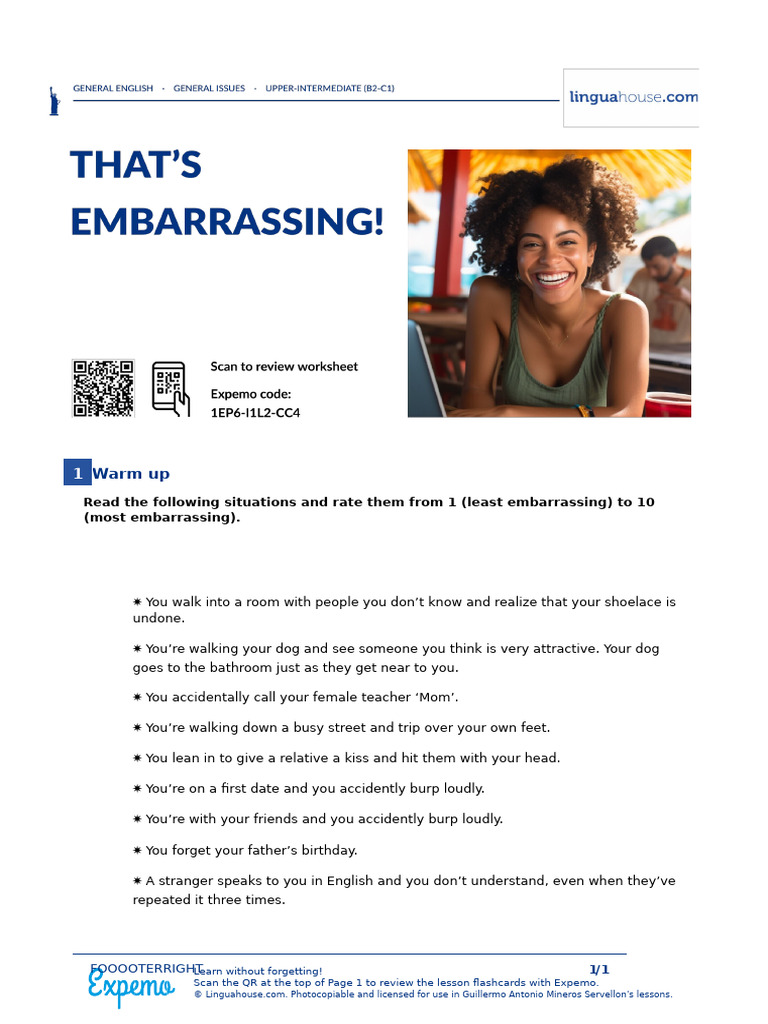 Thats Embarrassing Student C1 | PDF