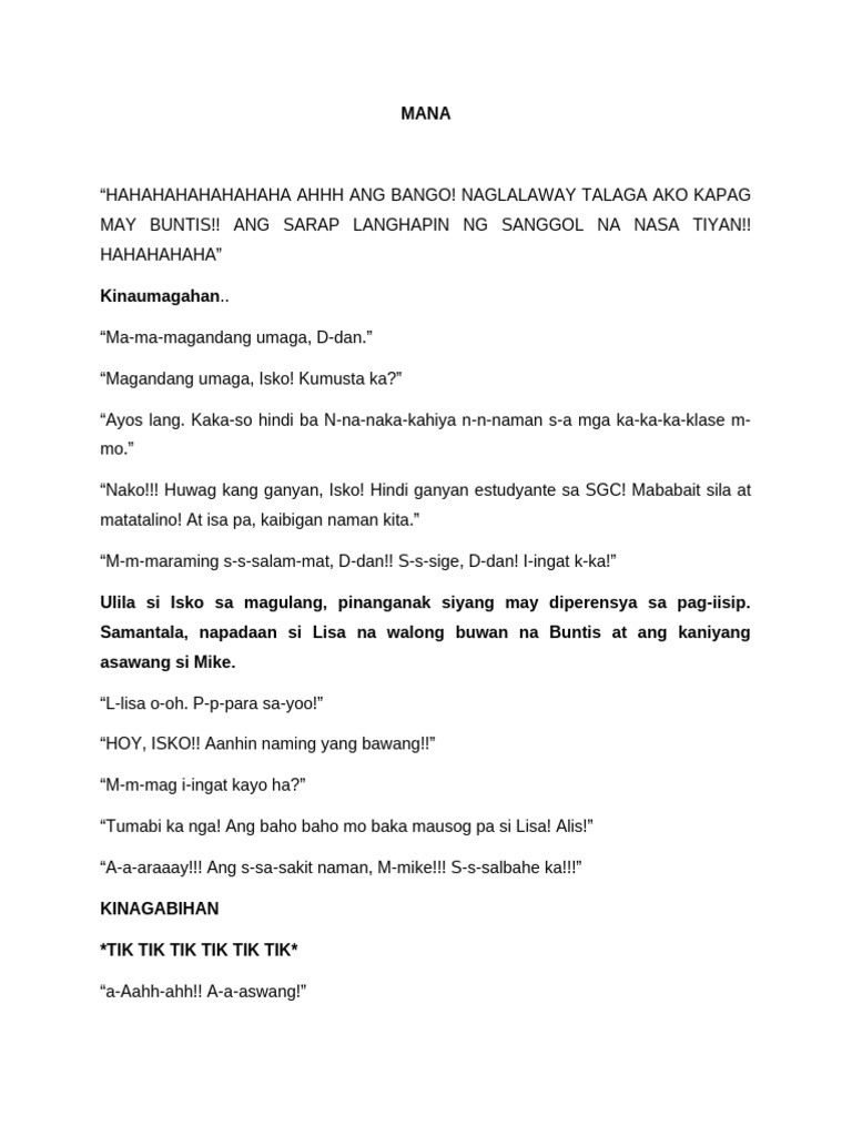 Isko Filipino Declamation | PDF