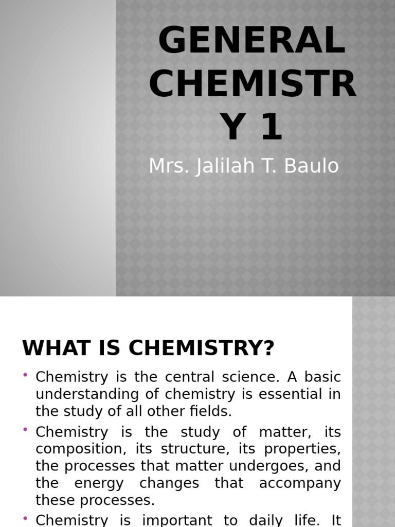 Chemistry 1 | PDF | Mixture | Density