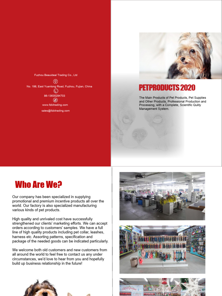 2020 Pet Products Catalog Overview | PDF