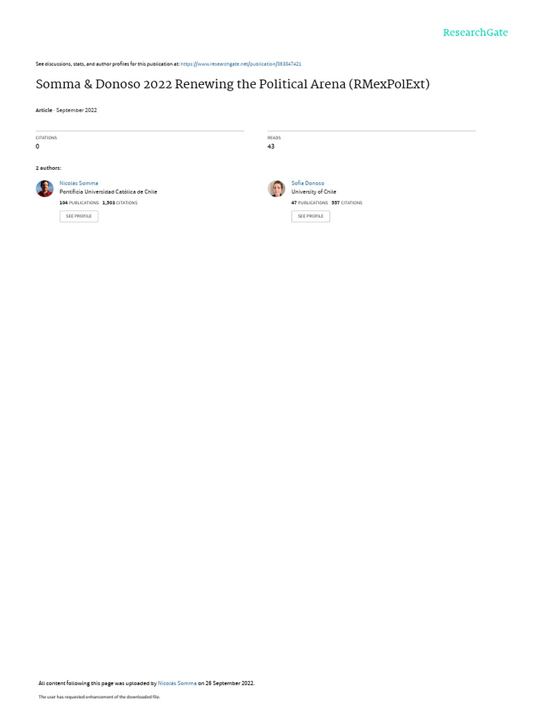 Social Uprising, Constitunional Change in Chile | PDF