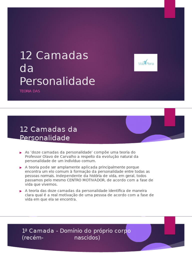 Teoria das 12 Camadas da Personalidade | PDF | Vida | Humano