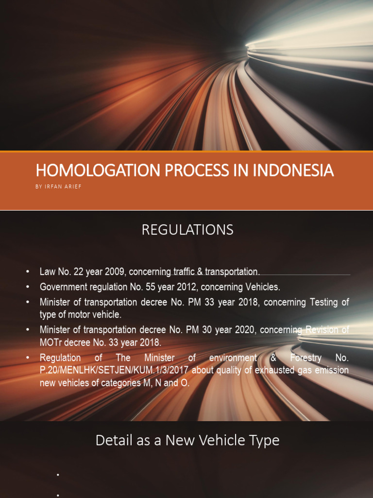 Homologation Process in Indonesia | PDF