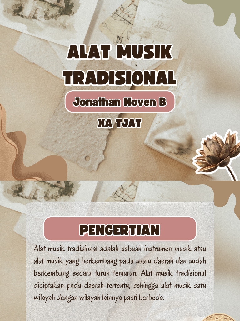 Alat Musik Tradisional Panting Banjar | PDF | Griya & Taman | Seni