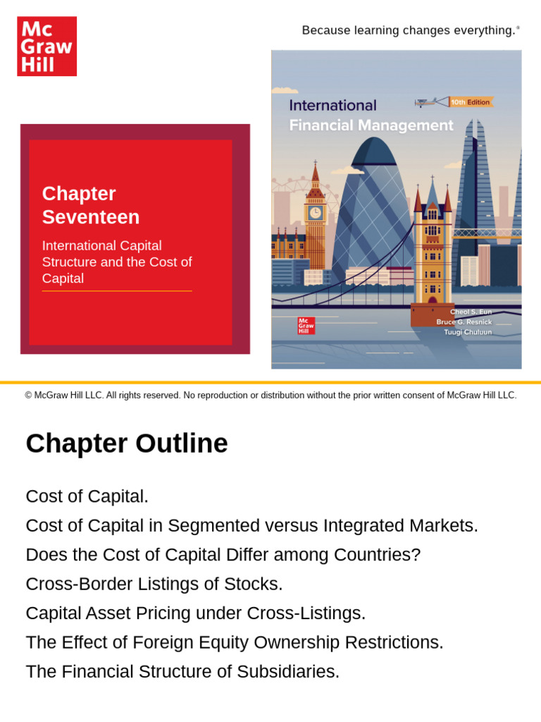 Eun 10e International Financial Management PPT CH17 Accessible | PDF | Cost Of Capital ...