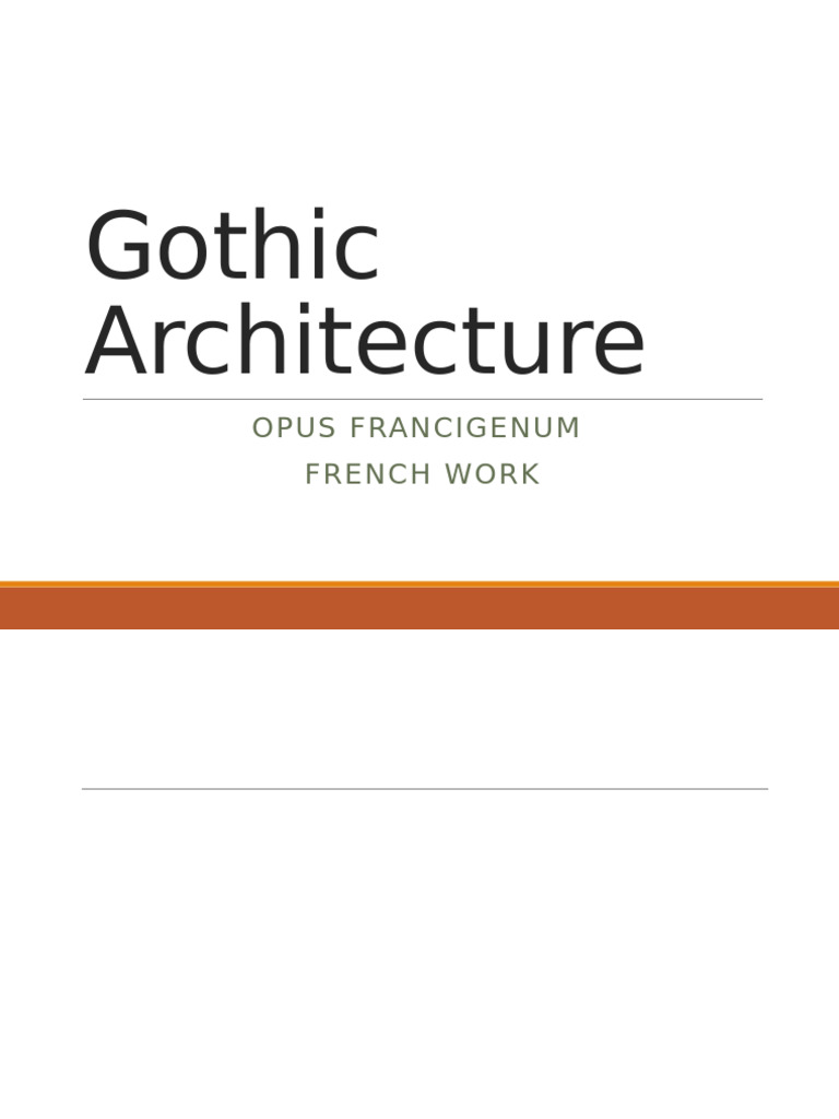 Gothic Architecture 2 | PDF