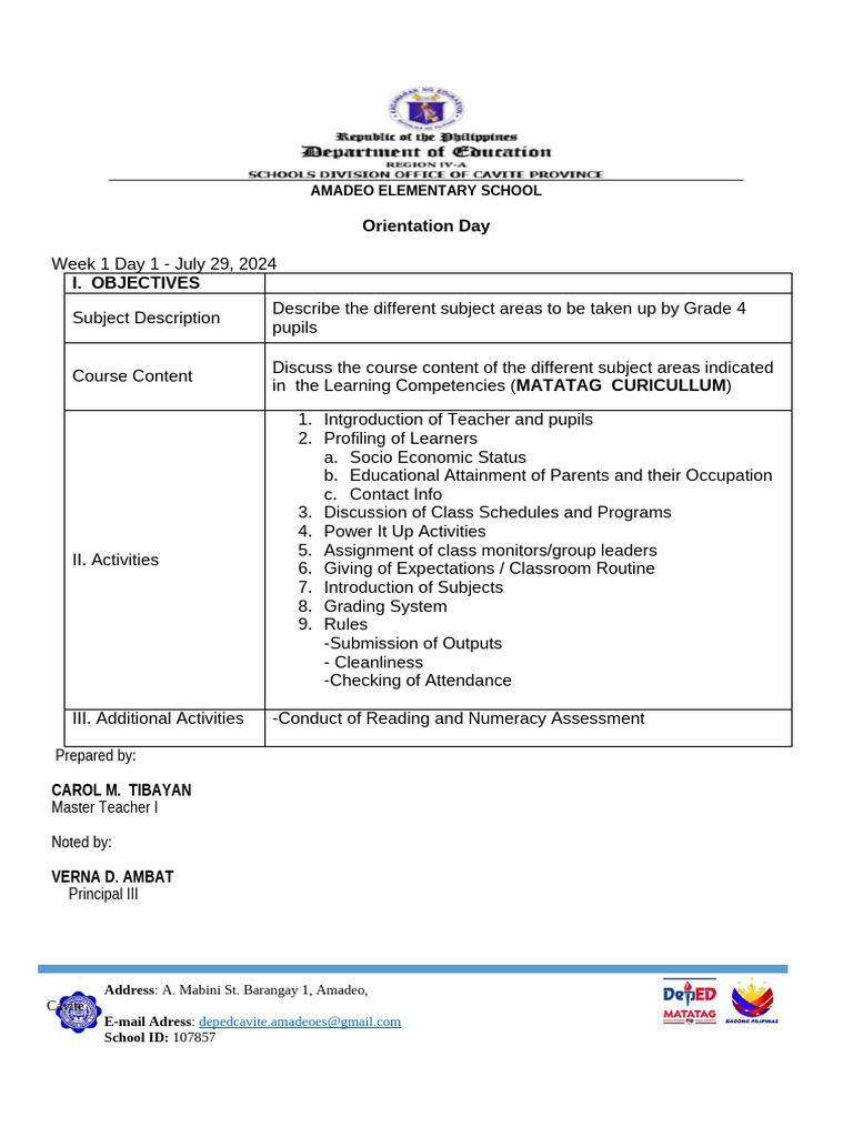 DLP Orientation Week1 Day 1 Orientation | PDF