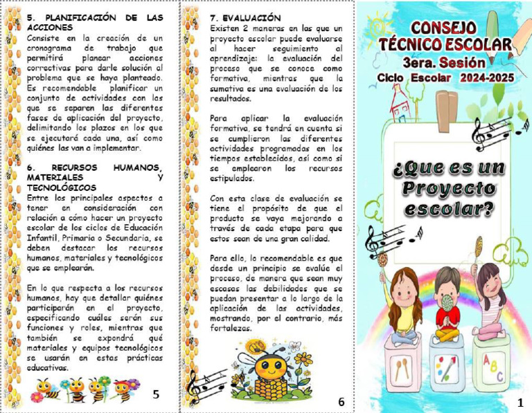 Triptico Proyectos | PDF