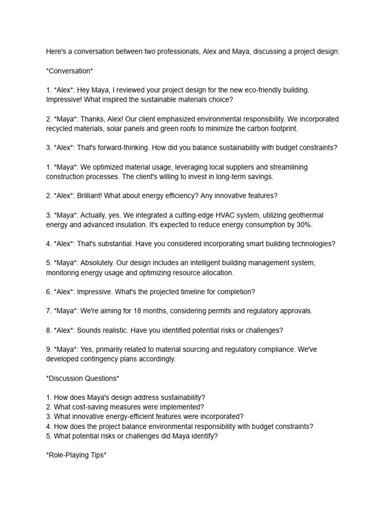 Practice Conversation | PDF