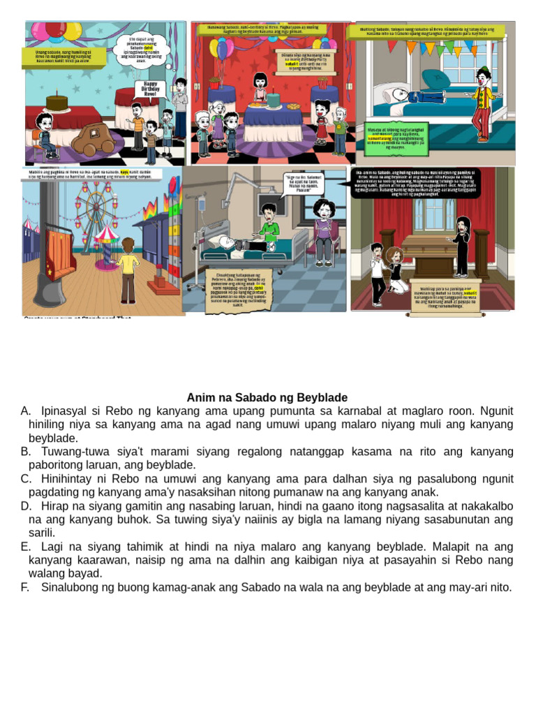 Anim Na Sabado NG Beyblade-Komiks | PDF