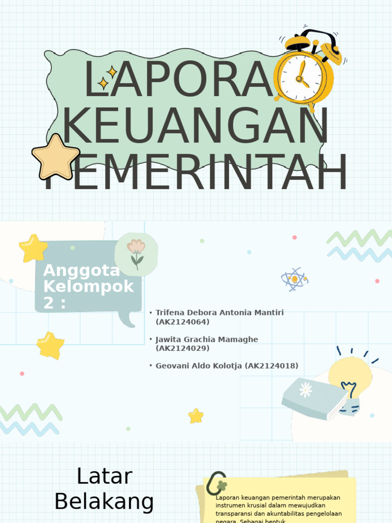 Kel 2 (Sap) - Laporan Keuangan Pemerintah | PDF
