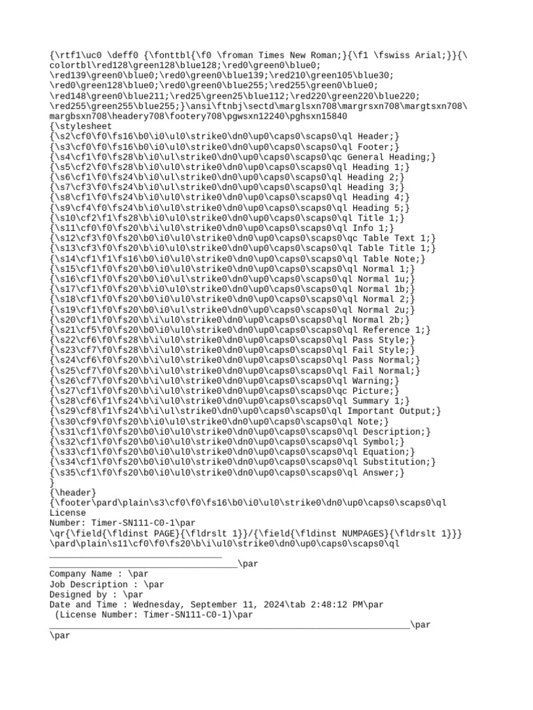 Beam Tabulated Report - 1FB | PDF