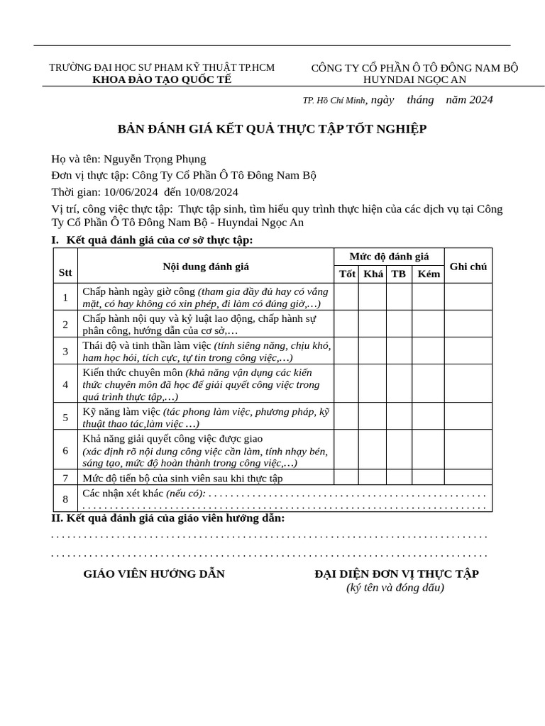 Đánh giáTTTN REUP | PDF