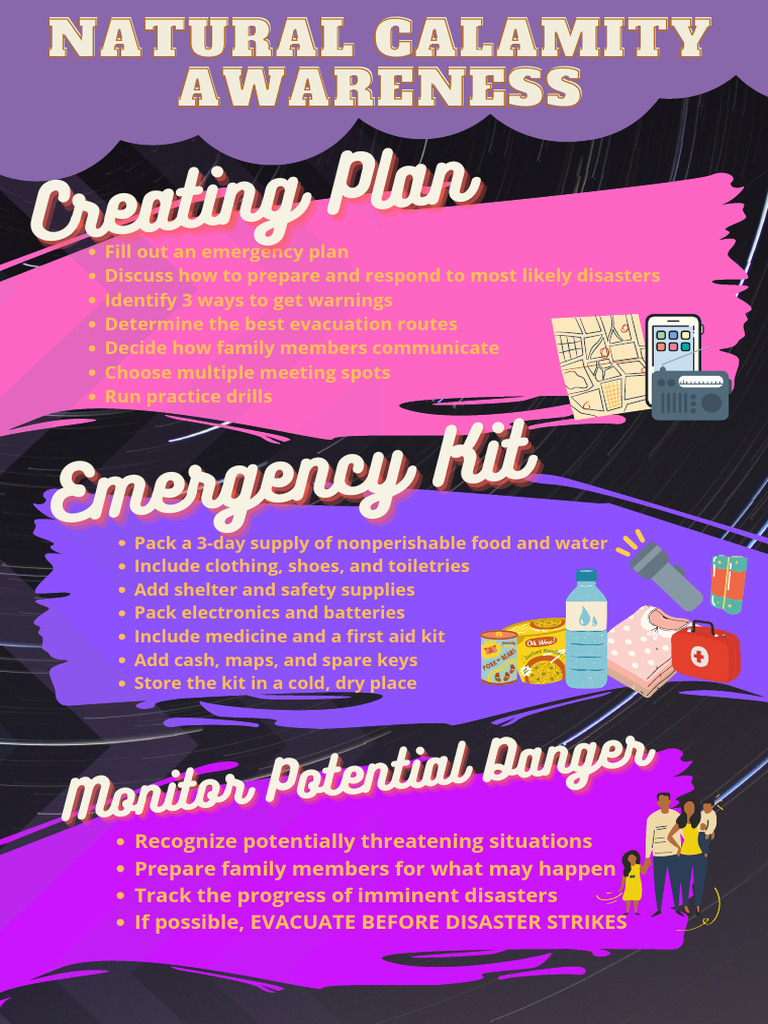 NATURAL CALAMITY AWARENESS (Infographic) | PDF | Wellness