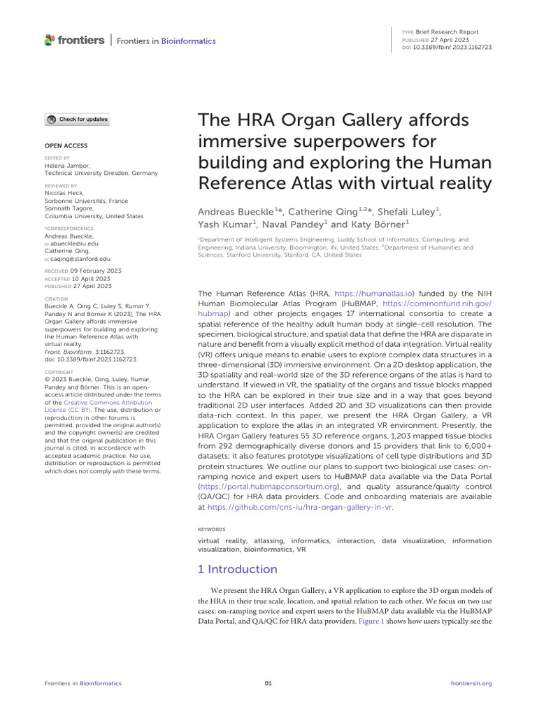 The HRA Organ Gallery Affords Immersive Superpower | PDF | Virtual ...