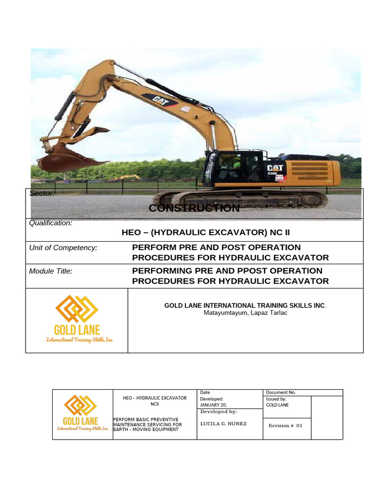 Core 2 Hydraulic Excavator Ncii | PDF | Bearing (Mechanical)