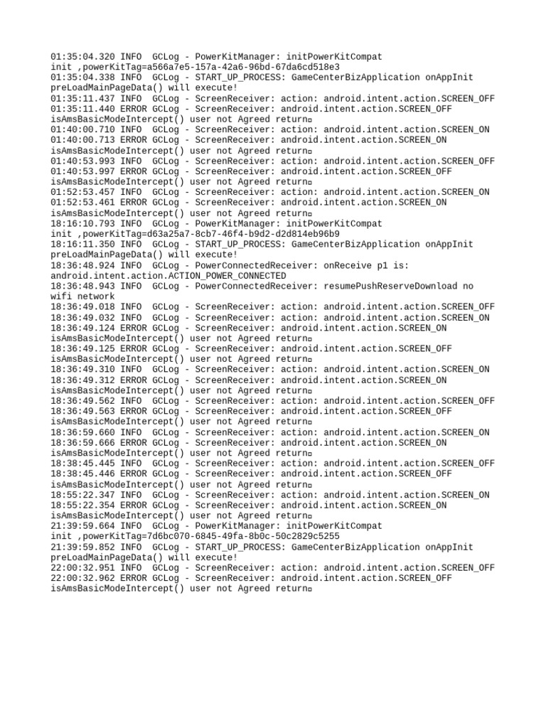 GameCenter App Initialization Logs | PDF