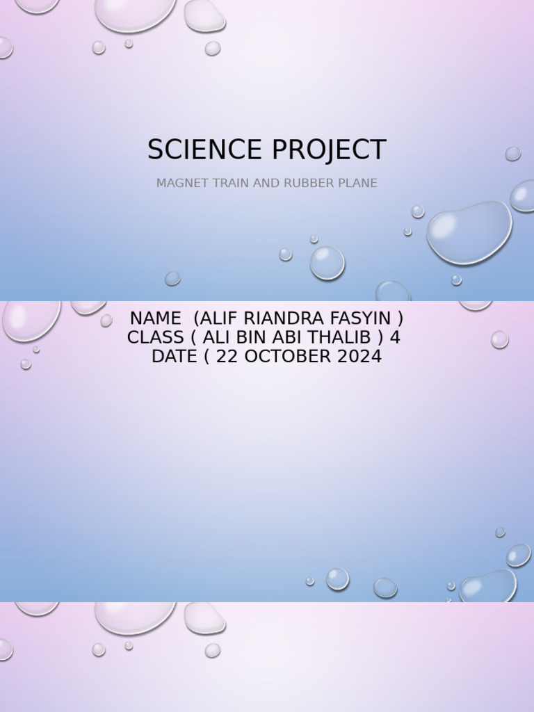 Science Project Alif S | PDF