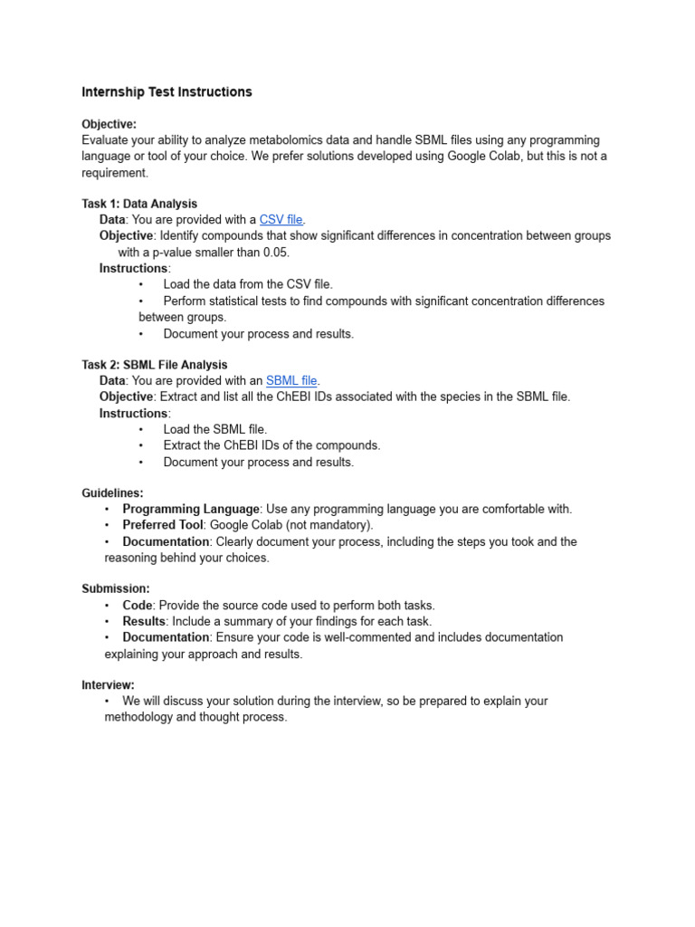 Metastate - Internship Test Instructions | PDF | Art | Computers