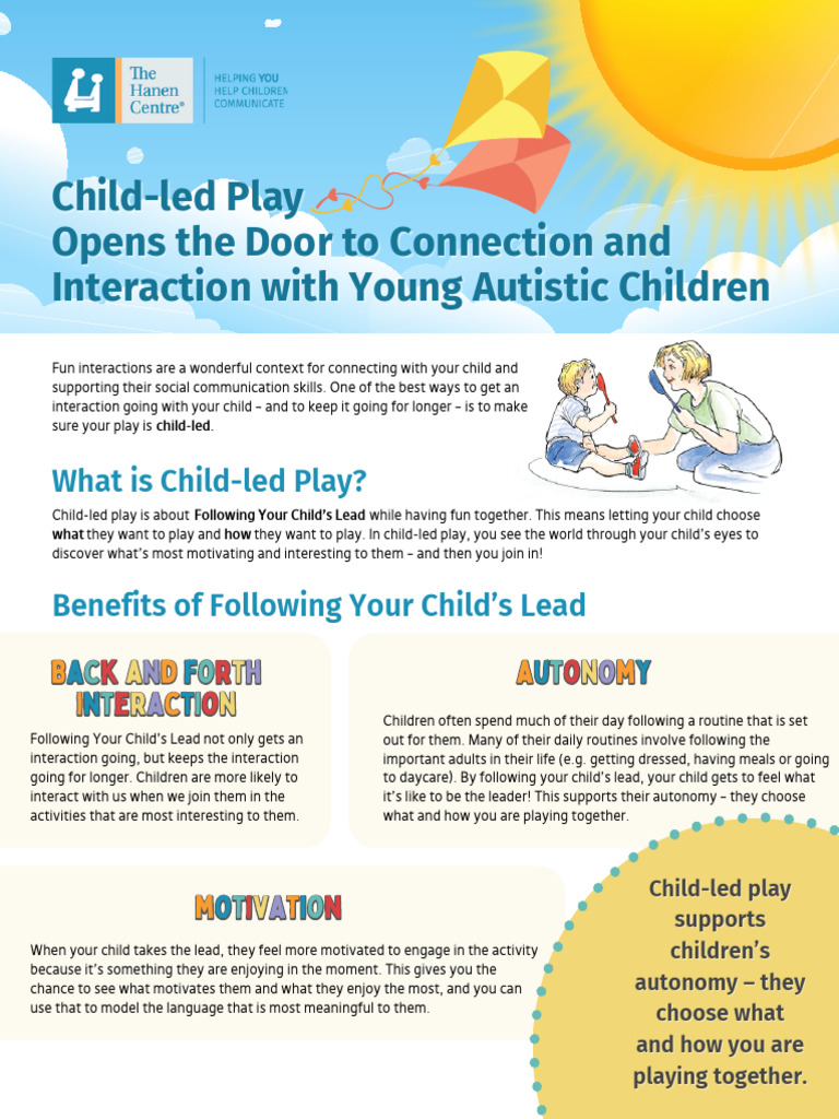 Child Led Play Handout Final | PDF | Human Communication | Childhood