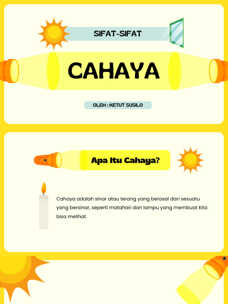 Sifat-Sifat Cahaya | PDF | Filsafat