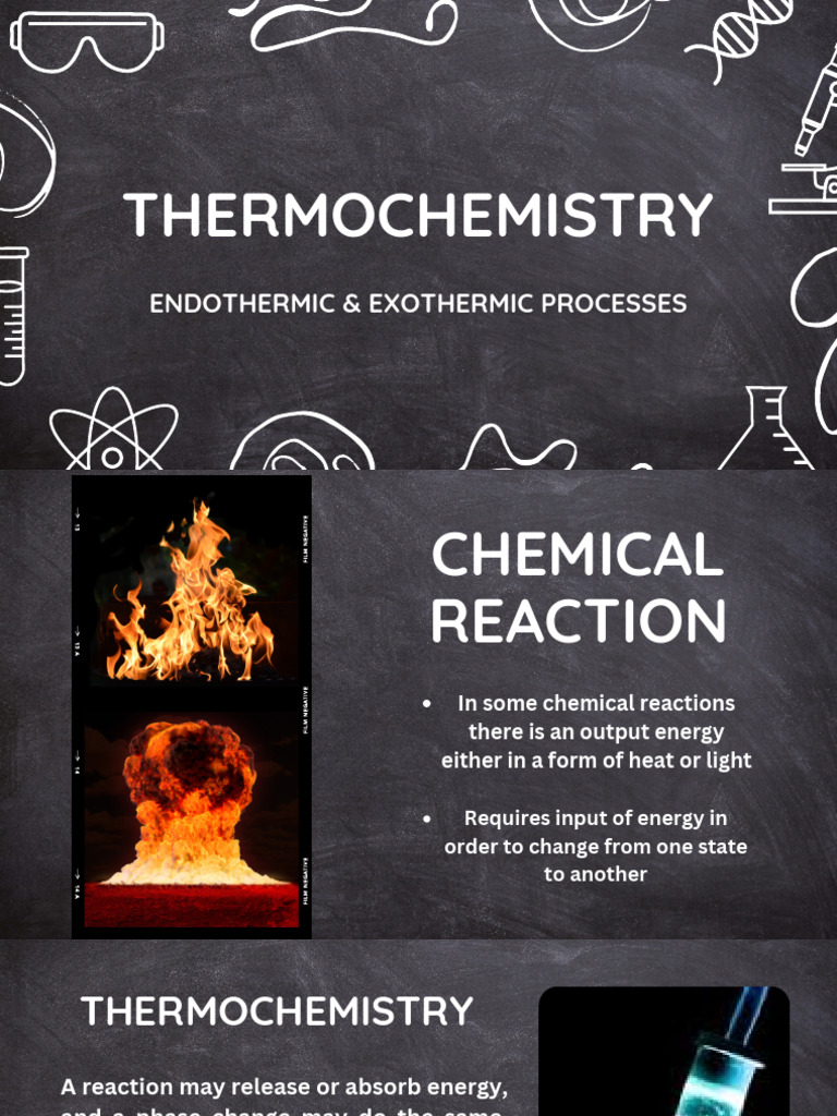 Thermochemistry (Endothermic and Exothermic Processes) | PDF