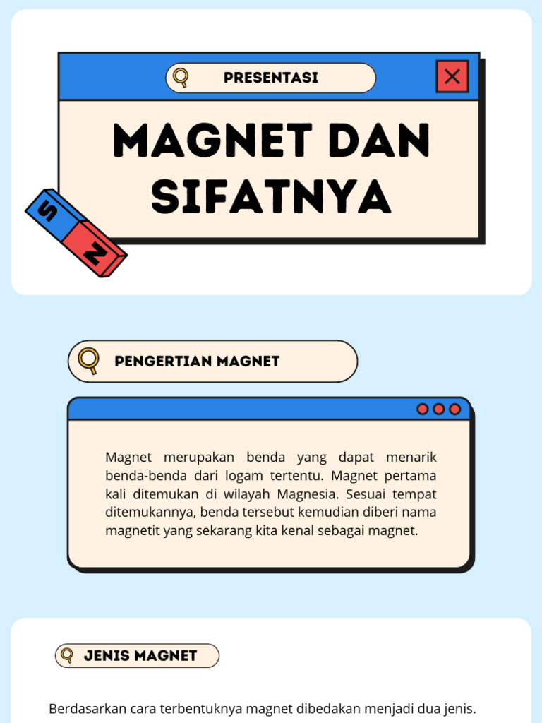 Jenis dan Sifat Magnet dalam Kehidupan | PDF