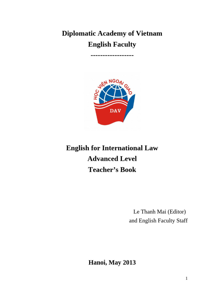 English For International Law Teachers Book 1 1 | PDF | World Trade ...