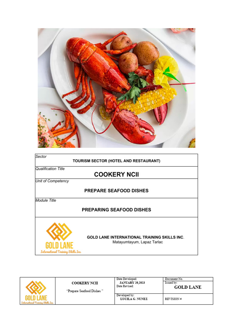 CBLM Cookery Core 11 | PDF | Shellfish | Grilling