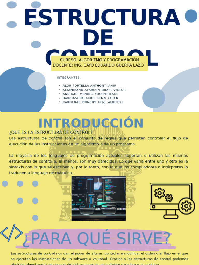 Estructuras de Control en Programación | PDF | Flujo de control ...
