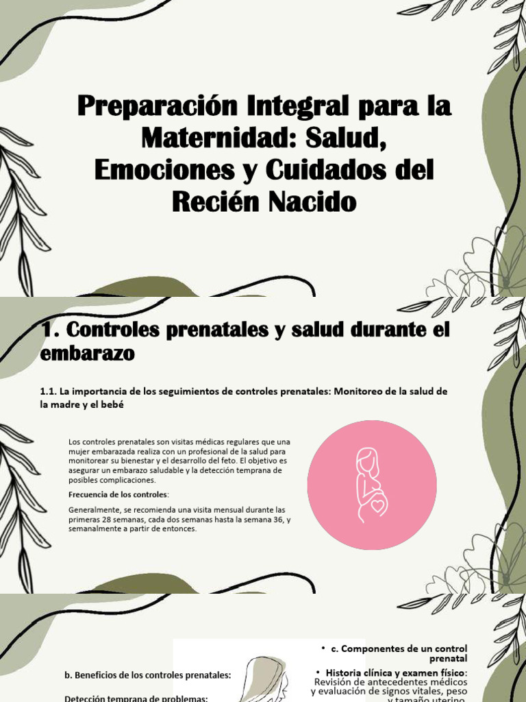 Preparación Integral para La Maternidad PDF | PDF | El embarazo | Parto
