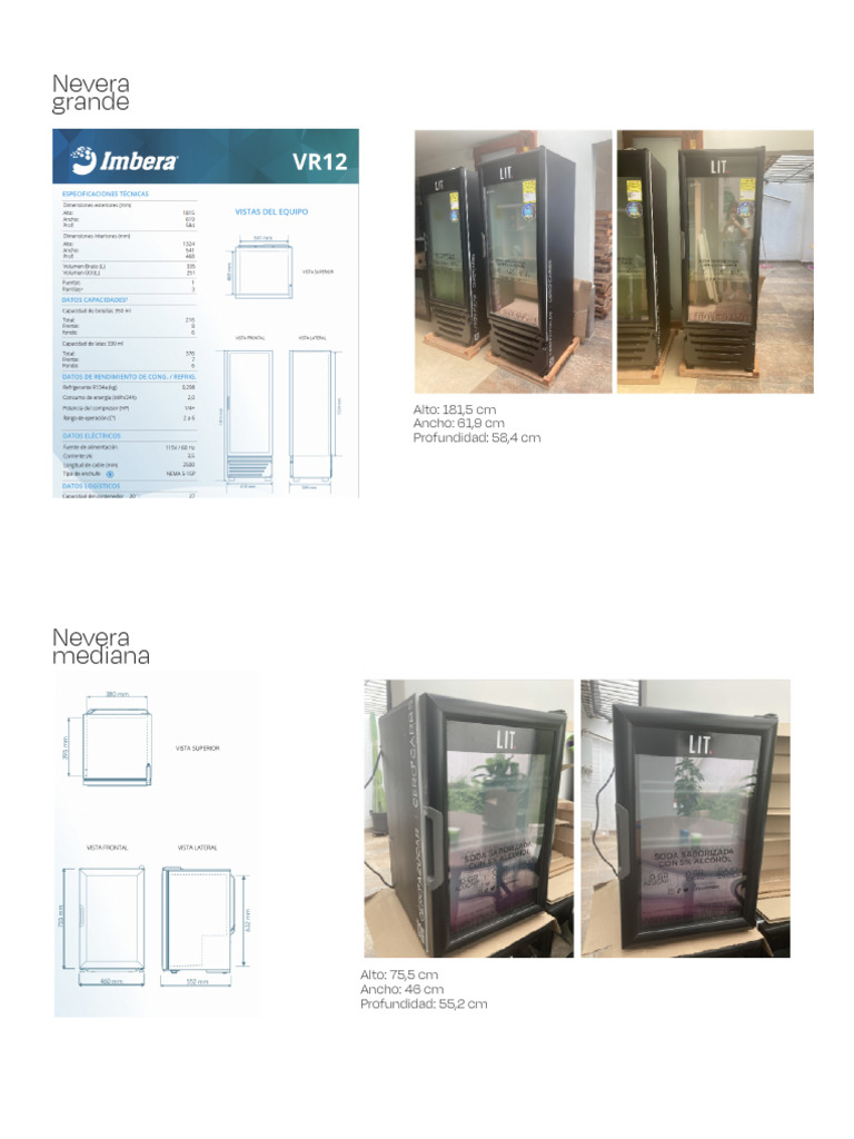 Nevera Medidas | PDF